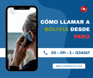 ¿Cómo llamar a BOLIVIA desde PERÚ?